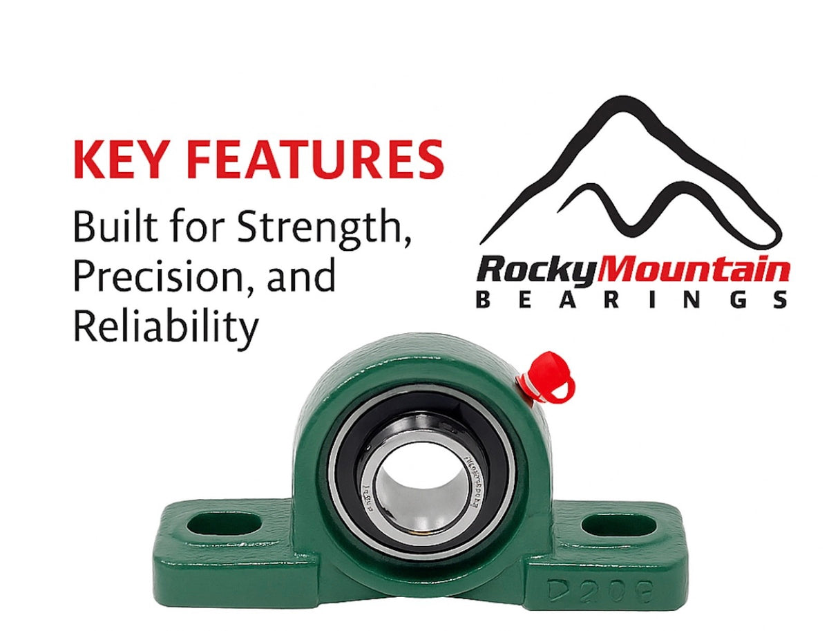 (4) UCP208-24 Solid Base Pillow Block Bearing 1-1/2 Bore Self Aligning ...